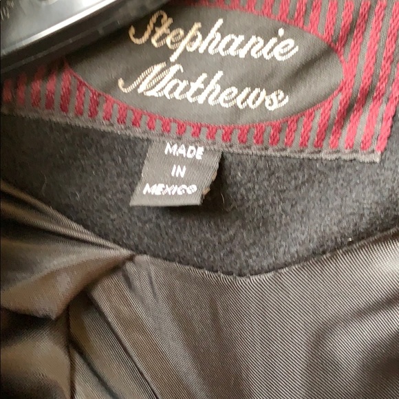 Stephanie Mathews | Jackets & Coats | Stephanie Mathews Wool Coat Size ...